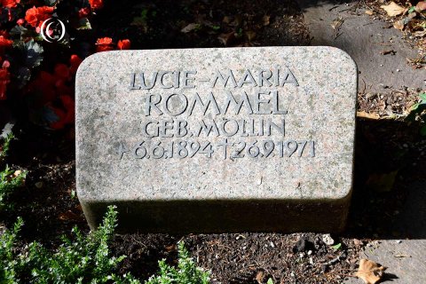 The Grave of Generalfeldmarschall Erwin Rommel at Herrlingen Cemetery ...