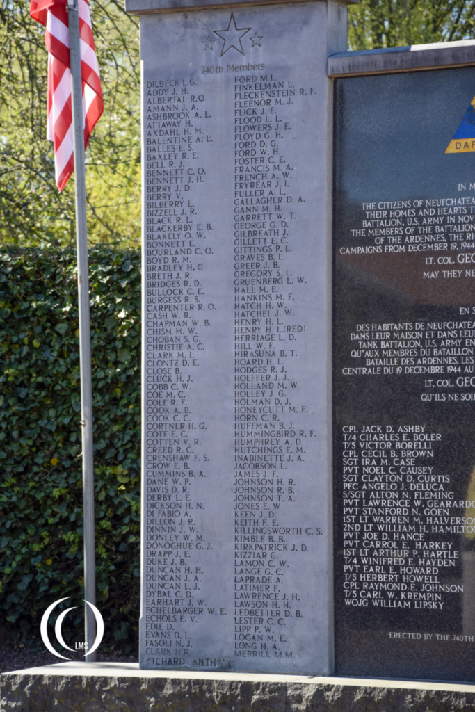 U.S. 740th “Daredevil” Tank Battalion Monument – Dalhem, Neufchateau ...