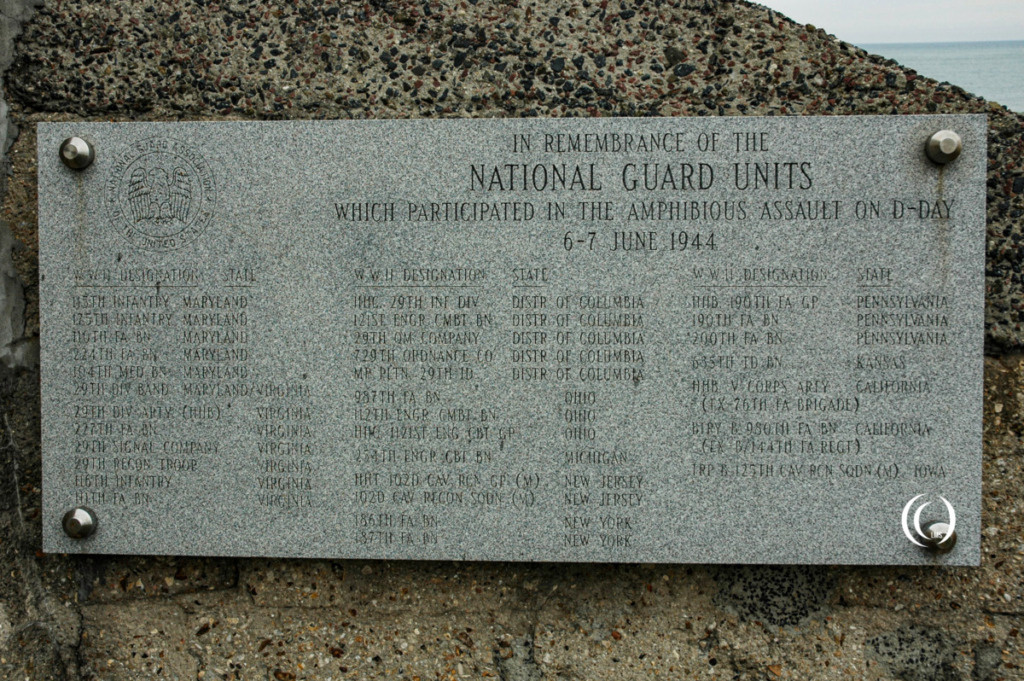 The National Guard Memorial – Omaha Beach – Vierville-sur-mer, Normandy ...