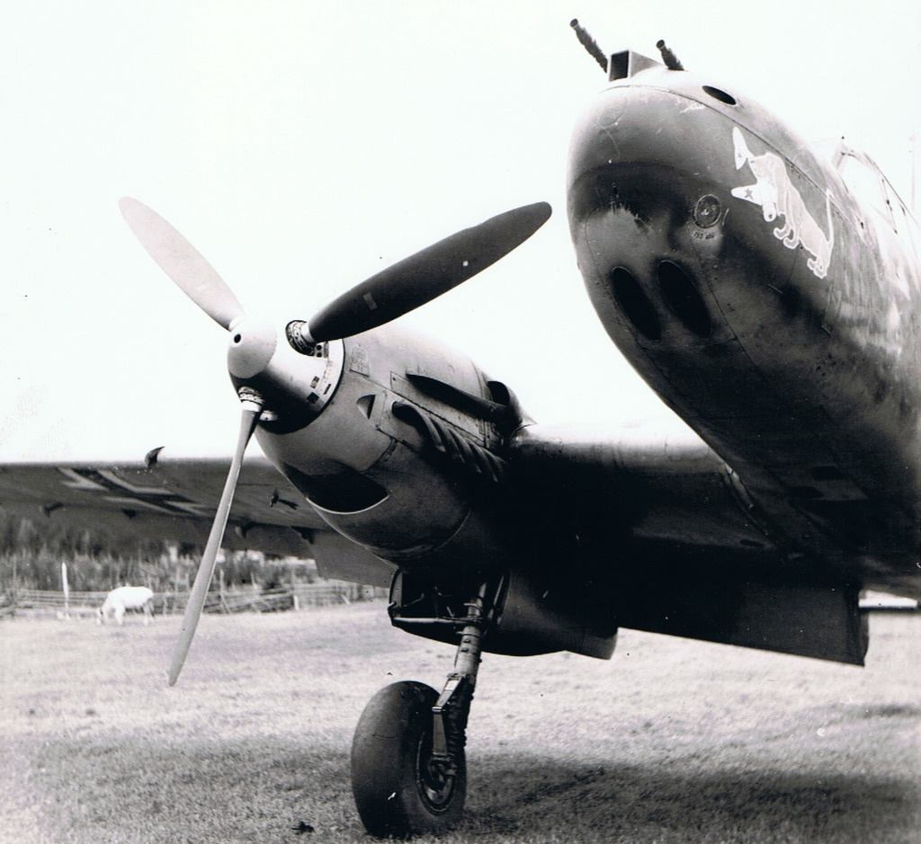 Messerschmitt Bf-110 E1 Zerstorer 13.(Z)JG5 LN+FR showing the Dahcshund ...